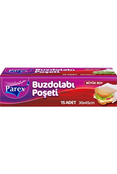 Parex Buzdolabı Poşeti Büyük Boy 15 Adet Parex Buzdolabı Poşeti Büyük Boy 15 Adet