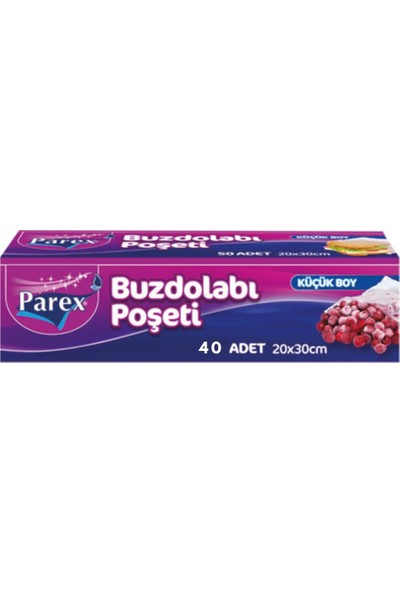 Parex Buzdolabı Poşeti Küçük Boy 40 Adet