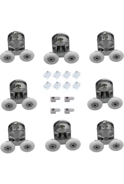 Renyap Duşakabin Tekerleği Cam Kabin Tekeri Rulman Metal Gövde 8 Li Set Renyap Duşakabin Tekerleği Cam Kabin Tekeri Rulman Metal Gövde 8 Li Set