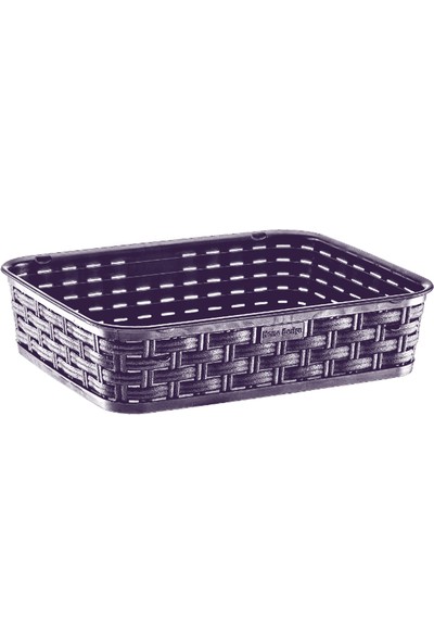 Bimbambom Plastik Dekoratif Sepet, Düzenleyici Rattan Basket Sepet Orta Bimbambom Plastik Dekoratif Sepet, Düzenleyici Rattan Basket Sepet Orta