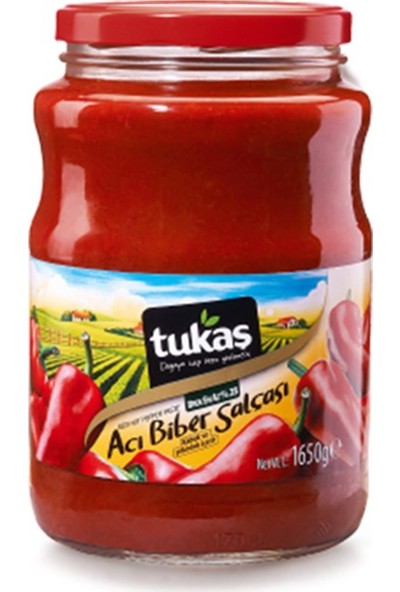 Tukaş Biber Salçası 1650 gr Acı Tukaş Biber Salçası 1650 gr Acı