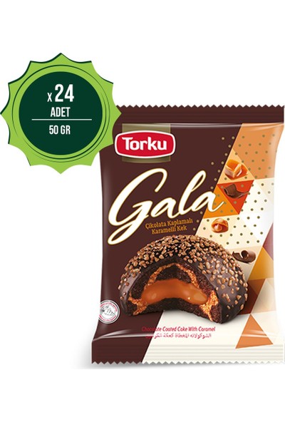 Torku Gala Karamelli Soslu Kek 50 Gr X24 Torku Gala Karamelli Soslu Kek 50 Gr X24