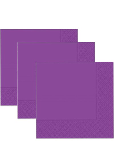 Bimbambom Peçete, Düz Desenli Peçete 60 Adet, Kağıt Peçete