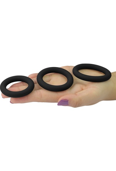 Lilitu Shop 3'lü Silikon Penis Halkası