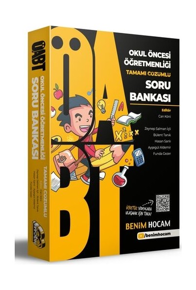 Benim Hocam Yayınları 2021 ÖABT Okul Öncesi Öğretmenliği Tamamı Çözümlü Soru Bankası
