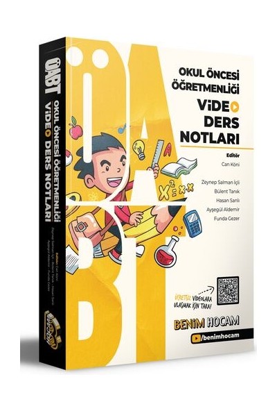Benim Hocam Yayınları 2021 ÖABT Okul Öncesi Öğretmenliği Video Ders Notları