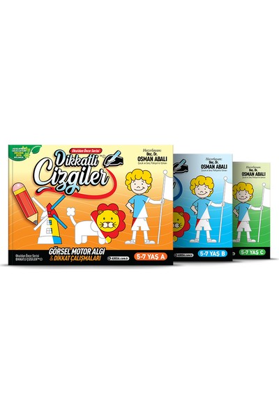 Adeda Yayıncılık Dikkatli Çizgiler Okuldan Önce Serisi 3 Kitap Set