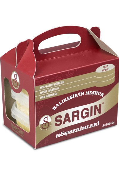 Sargın Höşmerim 3 Çeşit Höşmerim Tek Kutuda 900 gr