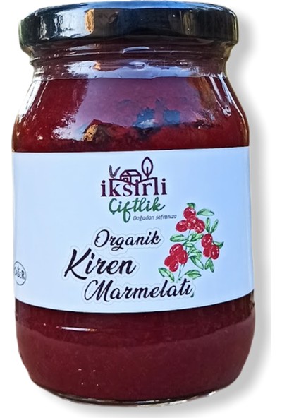 İksirli Çiftlik Organik Kiren (Kızılcık) Marmelatı (Organik Elma Suyu Konsantreli) 370 gr İksirli Çiftlik Organik Kiren (Kızılcık) Marmelatı (Organik Elma Suyu Konsantreli) 370 gr