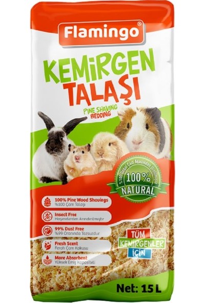 Flamİngo Kemirgen Talaşı 15Lt Flamİngo Kemirgen Talaşı 15Lt