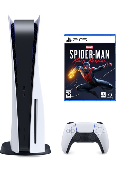 Sony PS5 Playstation 5 Oyun Konsolu + PS5 Marvel Spider-Man Miles Morales Sony PS5 Playstation 5 Oyun Konsolu + PS5 Marvel Spider-Man Miles Morales