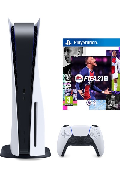 Sony PS5 Playstation 5 Oyun Konsolu + PS5 Fifa 2021
