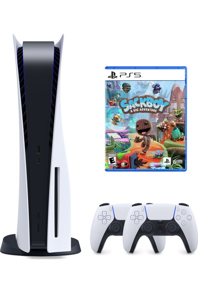 Sony PS5 Playstation 5 Oyun Konsolu + 2. Kollu + PS5 Sackboy A Big Adventure