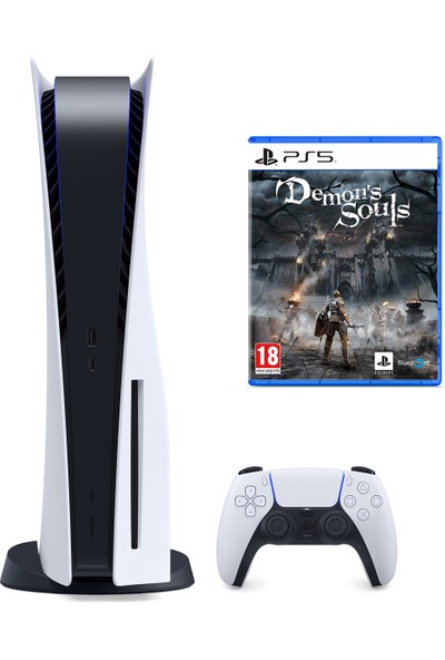 Sony PS5 Playstation 5 Oyun Konsolu + PS5 Demons Souls Sony PS5 Playstation 5 Oyun Konsolu + PS5 Demons Souls