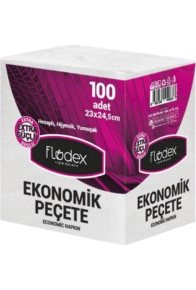 Flodex Eko Peçete 100 Lü (23X24,5 Cm) Flodex Eko Peçete 100 Lü (23X24,5 Cm)