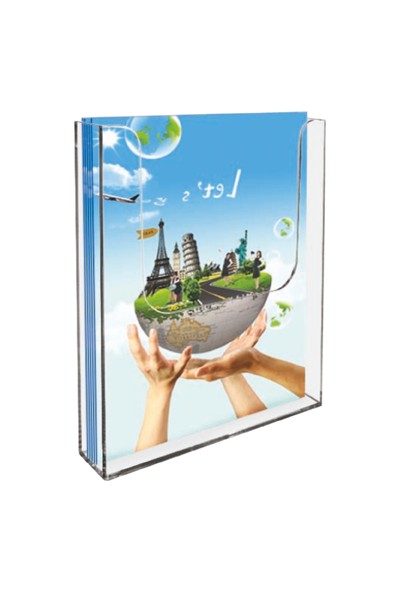 Kıraç Duvar Tipi Cep Akrilik Evrak Rafı