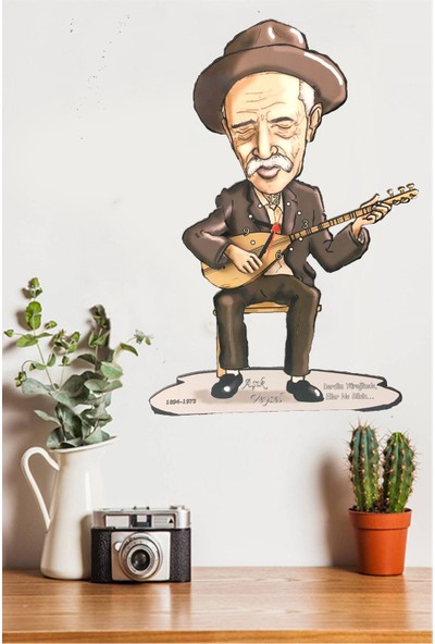 Tude Sallanır Aşık Veysel Duvar Saati Tude Sallanır Aşık Veysel Duvar Saati