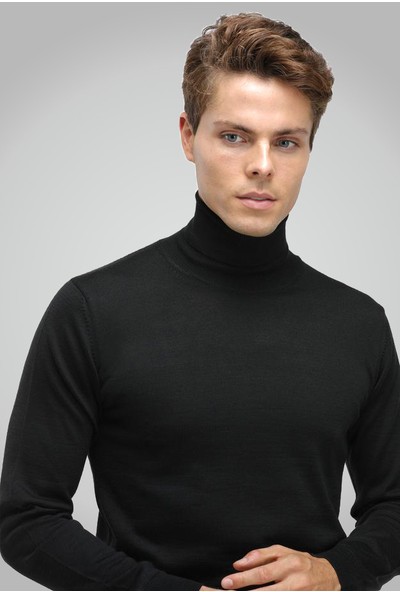 D'S Damat Regular Fit Siyah Kazak