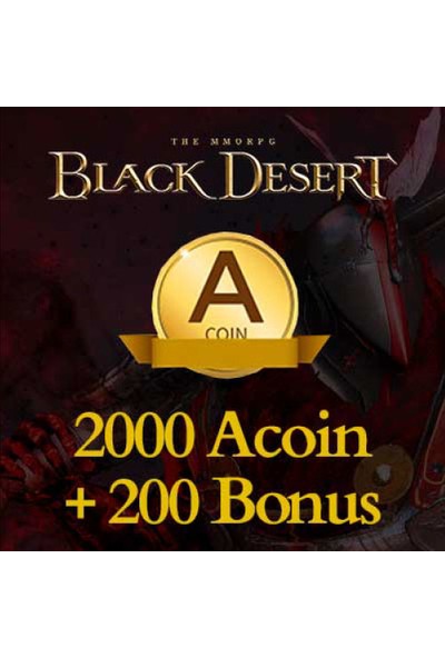 Pearl Abyss Black Desert Online 2.000 Acoin + 200 Bonus Pearl Abyss Black Desert Online 2.000 Acoin + 200 Bonus