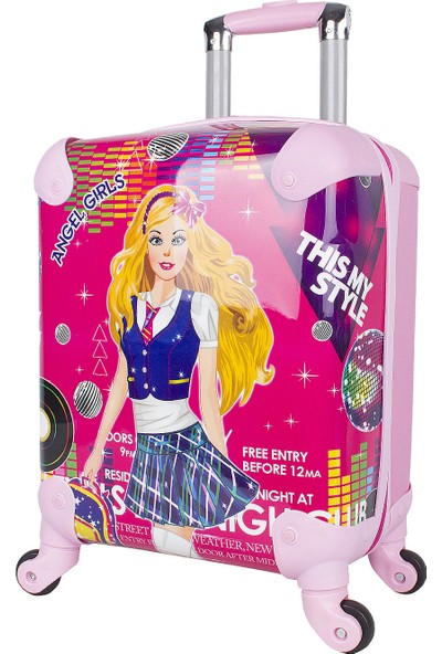 Bagacar Angel Girls Kolej Kız Çocuk Valizi Pembe
