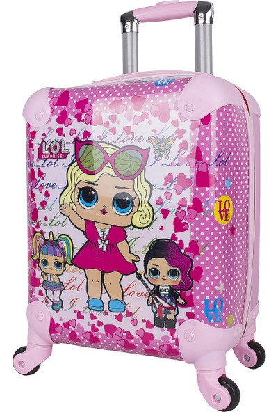 Bagacar Lol Abs Kız Çocuk Valizi Pembe