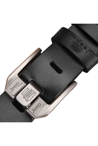 Schulzz jeep Hakiki Deri Erkek Siyah Kemer 120CM