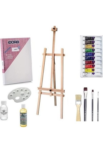 Ümraniye Hobi Sanat Yağlı Boya Başlangıç Seti Çizilmiş Tuval - Ayaklı Şovale 175 cm Ümraniye Hobi Sanat Yağlı Boya Başlangıç Seti Çizilmiş Tuval - Ayaklı Şovale 175 cm