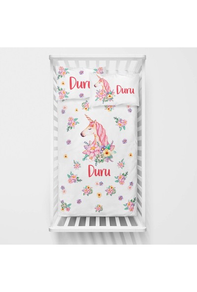 Homamia Kişiye Özel Bebek Nevresim Unicorn Homamia Kişiye Özel Bebek Nevresim Unicorn