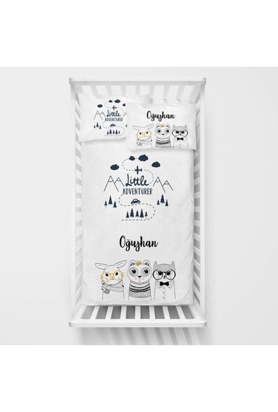 Homamia Kişiye Özel Bebek Nevresim Takımı Macera Homamia Kişiye Özel Bebek Nevresim Takımı Macera