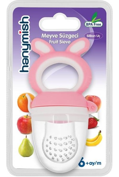 Hanymish Meyve ve Sebze Süzgeci-Pembe