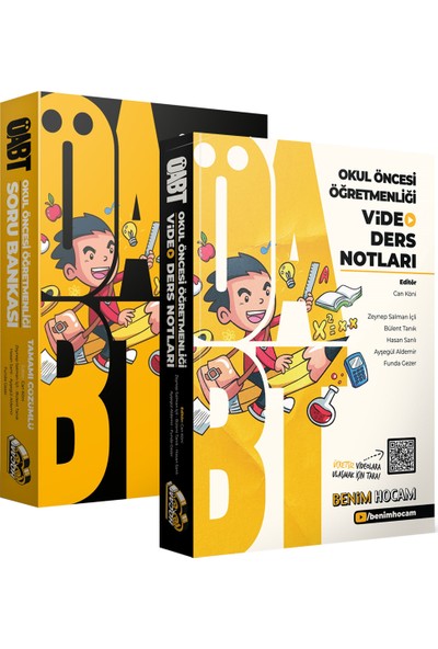 Benim Hocam Yayınları ÖABT Okul Öncesi Öğretmenliği Seti-Soru Bankası ve Video Ders Notları Benim Hocam Yayınları ÖABT Okul Öncesi Öğretmenliği Seti-Soru Bankası ve Video Ders Notları