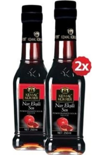 Kemal Kükrer Nar Ekşili Sos 2X250 gr Kemal Kükrer Nar Ekşili Sos 2X250 gr
