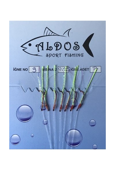 Aldos Çapari Istavrit Çaparisi 9 no kırmızı 7 iğneli