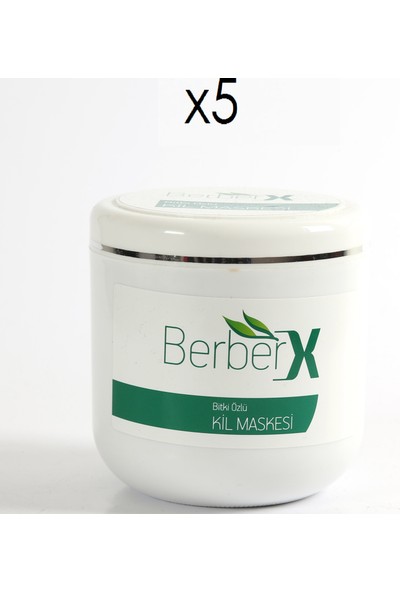 Berberx Bitki Özlü Kil Maskesi 650 gr x 5 Adet
