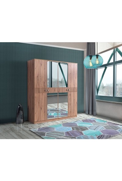 Evart Küre 4 Kapılı Dolap