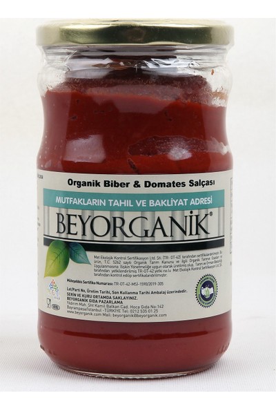 Beyorganik Domates - Biber Salçası 65 gr Beyorganik Domates - Biber Salçası 65 gr