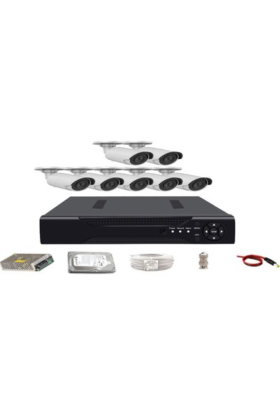Yıldırım Group 7'li 5mp Sony Lensli Kamera +H265 Kayıt Cihazı Güvenlik Kamerası Seti Yıldırım Group 7'li 5mp Sony Lensli Kamera +H265 Kayıt Cihazı Güvenlik Kamerası Seti