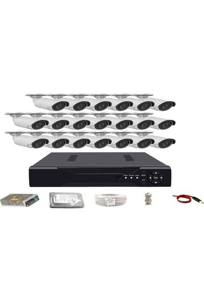 Yıldırım Group 20'li 5mp Sony Lensli Kamera +H265 Kayıt Cihazı Güvenlik Kamerası Seti Yıldırım Group 20'li 5mp Sony Lensli Kamera +H265 Kayıt Cihazı Güvenlik Kamerası Seti