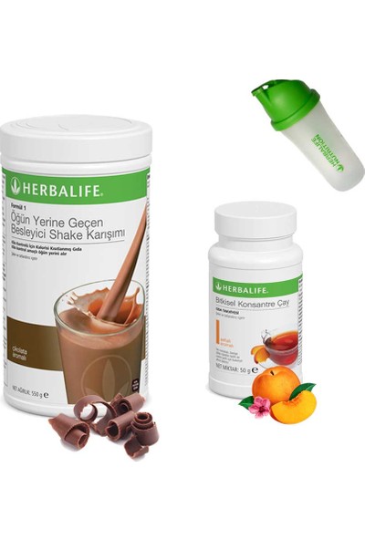 Herbalife Shake Çikolata - Herbalife Çay Şeftali - Shaker