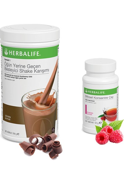 Herbalife Shake Çikolata - Herbalife Çay Ahududu