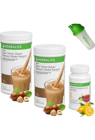 Herbalife Shake Fındık 2 - Herbalife Çay Limon - Shaker