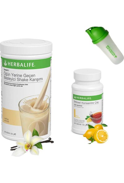 Herbalife Shake Vanilya - Herbalife Çay Limon - Shaker