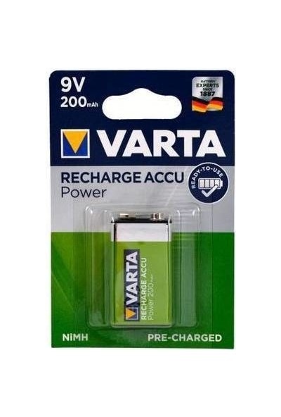 Varta 9 Volt 200MAH Şarj Edilebilir 9 Volt Kare Pil Varta 9 Volt 200MAH Şarj Edilebilir 9 Volt Kare Pil