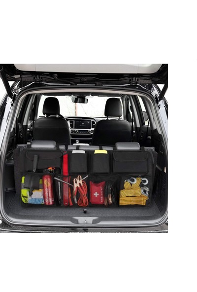 Ankaflex Highconcept Araç 8 Cepli Bagaj Çantası Koltuk Arkası Organizer Eşya Düzenleyici