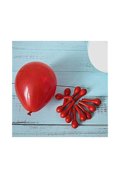 Partisüs Mini Kırmızı Mat Pastel Balon (6 Inch) 10 Lu
