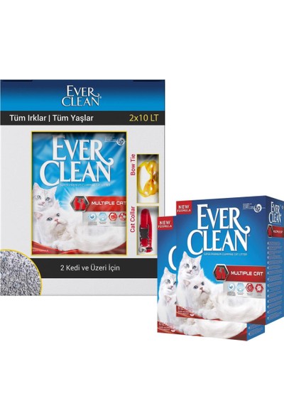 Ever Clean Multiple Cat Çok Kedili Topaklanan Kedi Kumu 2X10 Lt