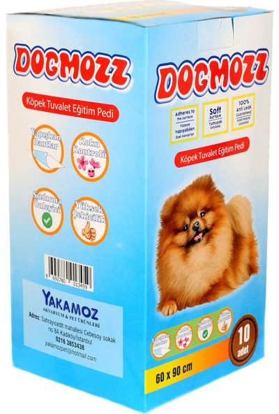 DogMozz Premium Köpek Tuvalet Çiş Eğitim Pedi Yapışkan Bantlı 60 x 90 cm 10'lu DogMozz Premium Köpek Tuvalet Çiş Eğitim Pedi Yapışkan Bantlı 60 x 90 cm 10'lu