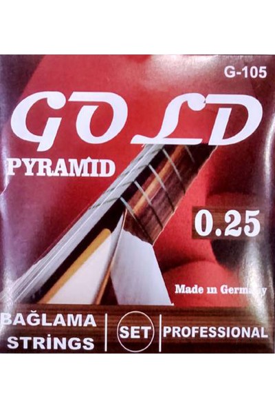 Gold Pyramid 0.25 Saz Teli Tam Takım Tel Gold Pyramid 0.25 Saz Teli Tam Takım Tel
