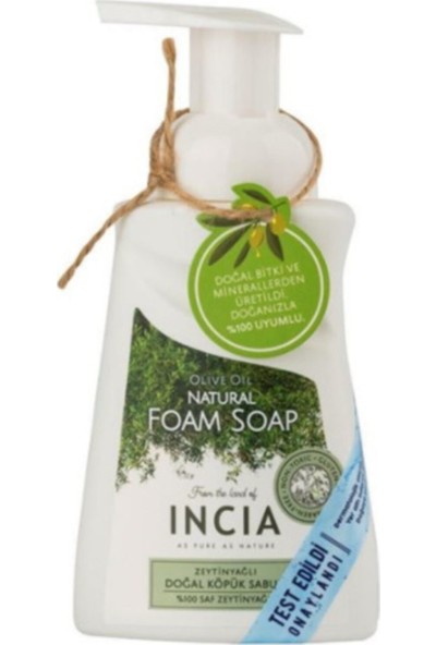 Incia Saf Zeytinyağı, Hindistan Cevizi Yağı,hint Yağı Vb. Yağlar Içeren Köpük Sabun 200 ml Incia Saf Zeytinyağı, Hindistan Cevizi Yağı,hint Yağı Vb. Yağlar Içeren Köpük Sabun 200 ml