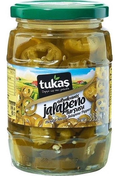 Tukaş Jalapeno Turşusu 355 gr Tukaş Jalapeno Turşusu 355 gr